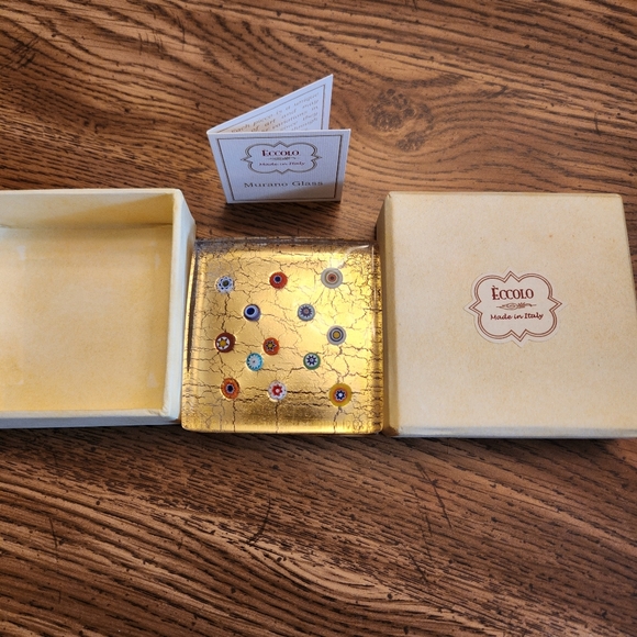 Eccolo | Office | Eccolo Murano Glass Paperweight Spread Millefiori ...